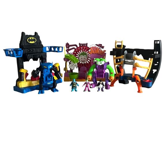 Mattel | Toys | Imaginext 24 Dc The Joker Laff Factory Fun House Battle ...